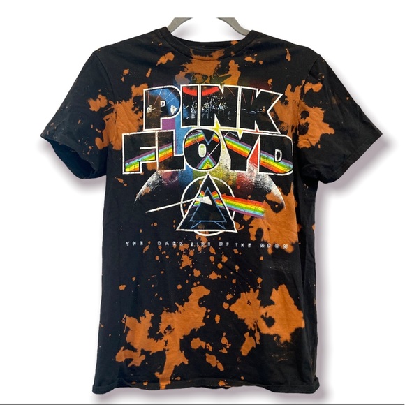 Pink Floyd | Tops | Pink Floyd Unisex Tie Dye Rainbow Graphic Band Tee ...